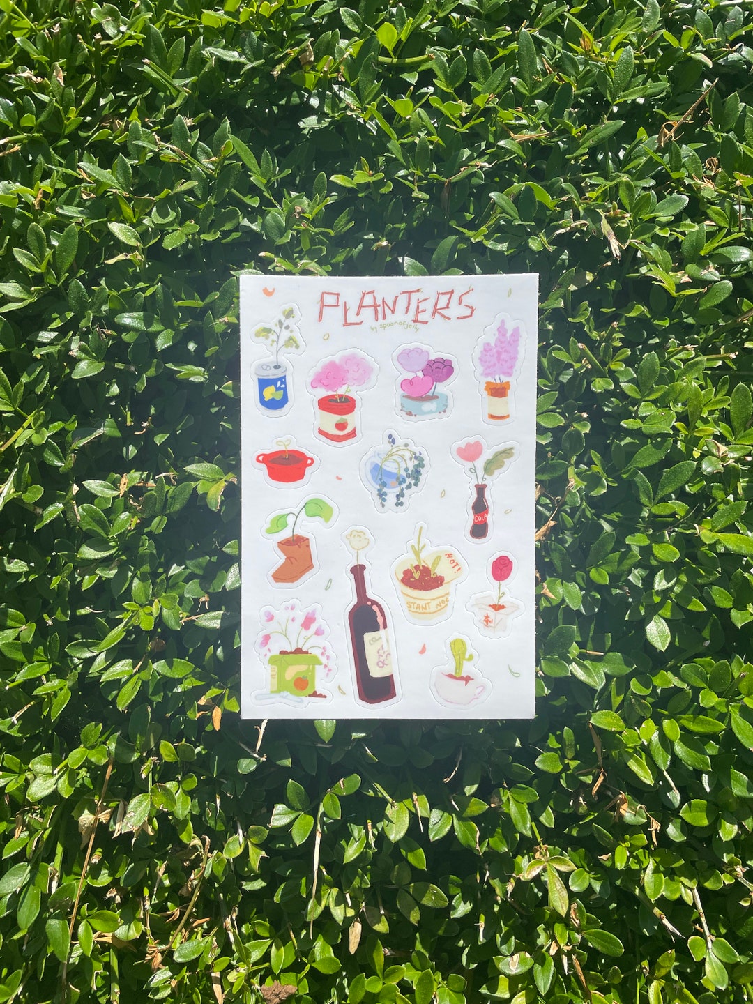 Non-conventional Planters Sticker Sheet Aesthetic Garden - Etsy