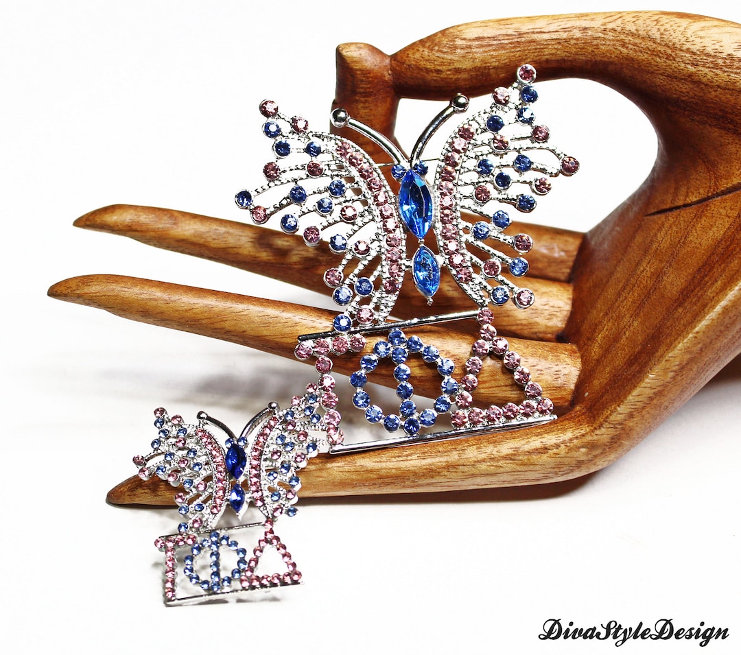 Gamma Phi Delta Sorority Butterfly Pin, GPD Butterfly Label Pin ...