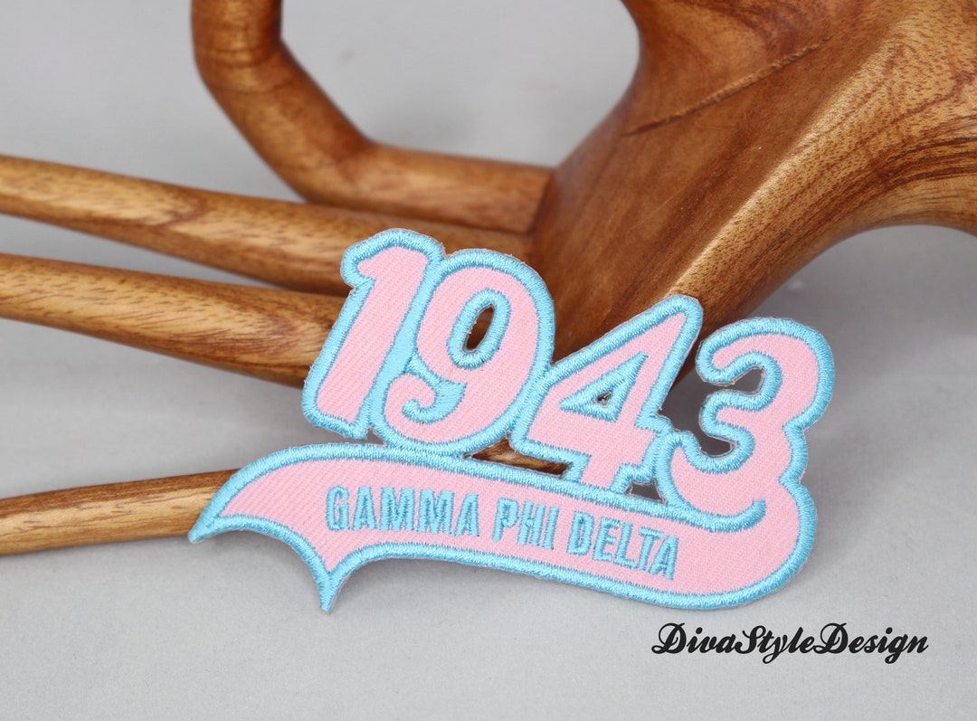 Gamma Phi Delta Sorority Iron-on Patch,1943 Gamma Phi Delta Sorority Patch, Gamma Phi Delta ...