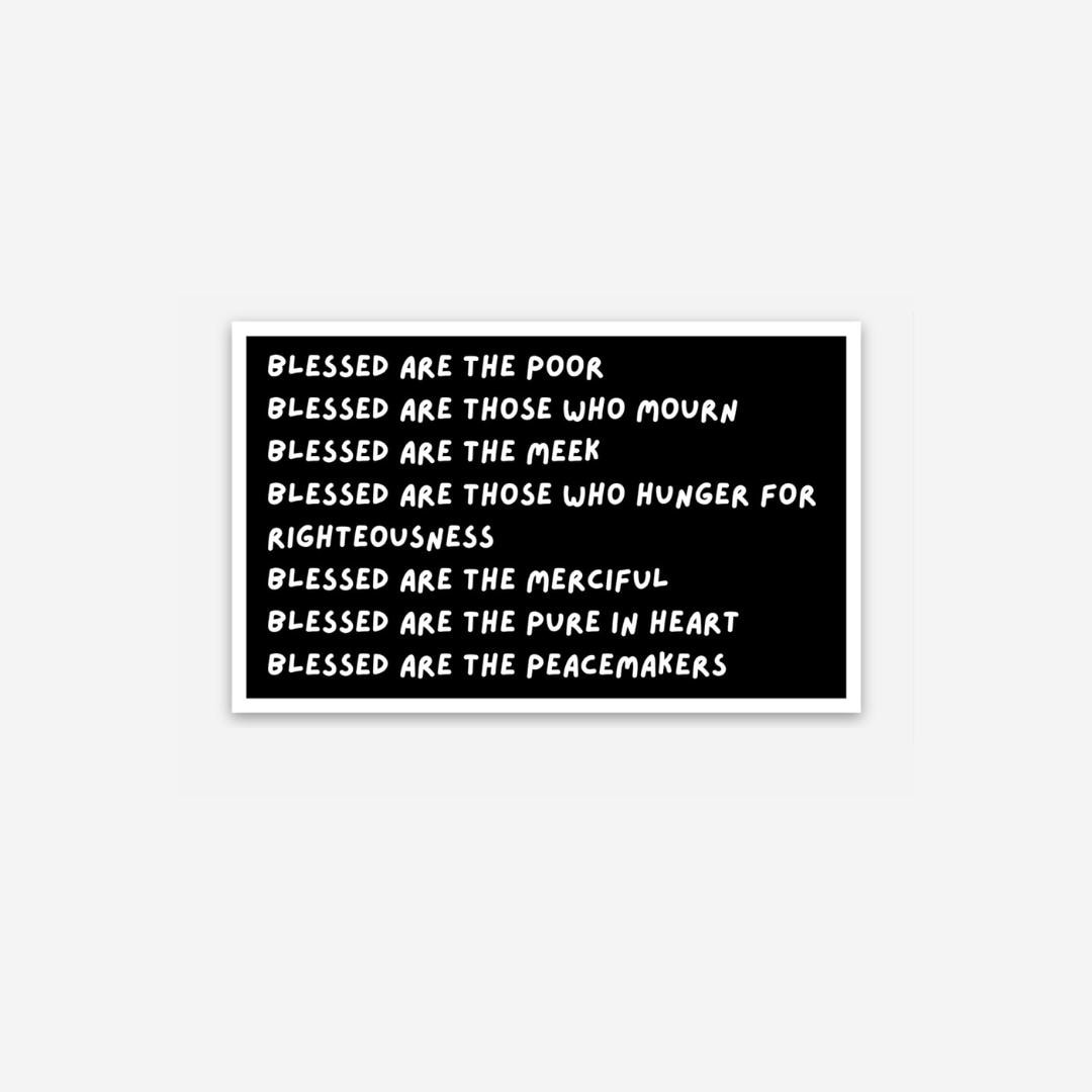 The Beatitudes Sticker - Etsy