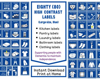 Printable Drawer Labels Clothing Dementia - Etsy