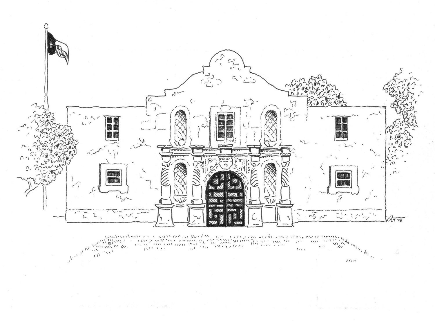 Remember the Alamo! Art Print - Etsy