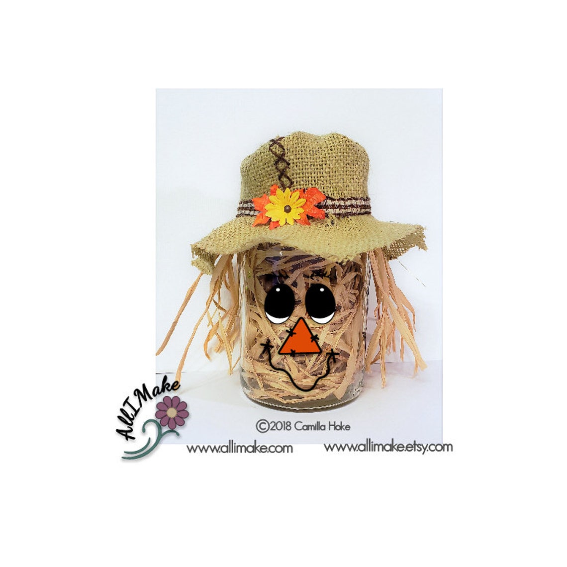 Scarecrow Face 8| Vinyl Face | Glass Block Vinyl | Vinyl | Craft Vinyl ...
