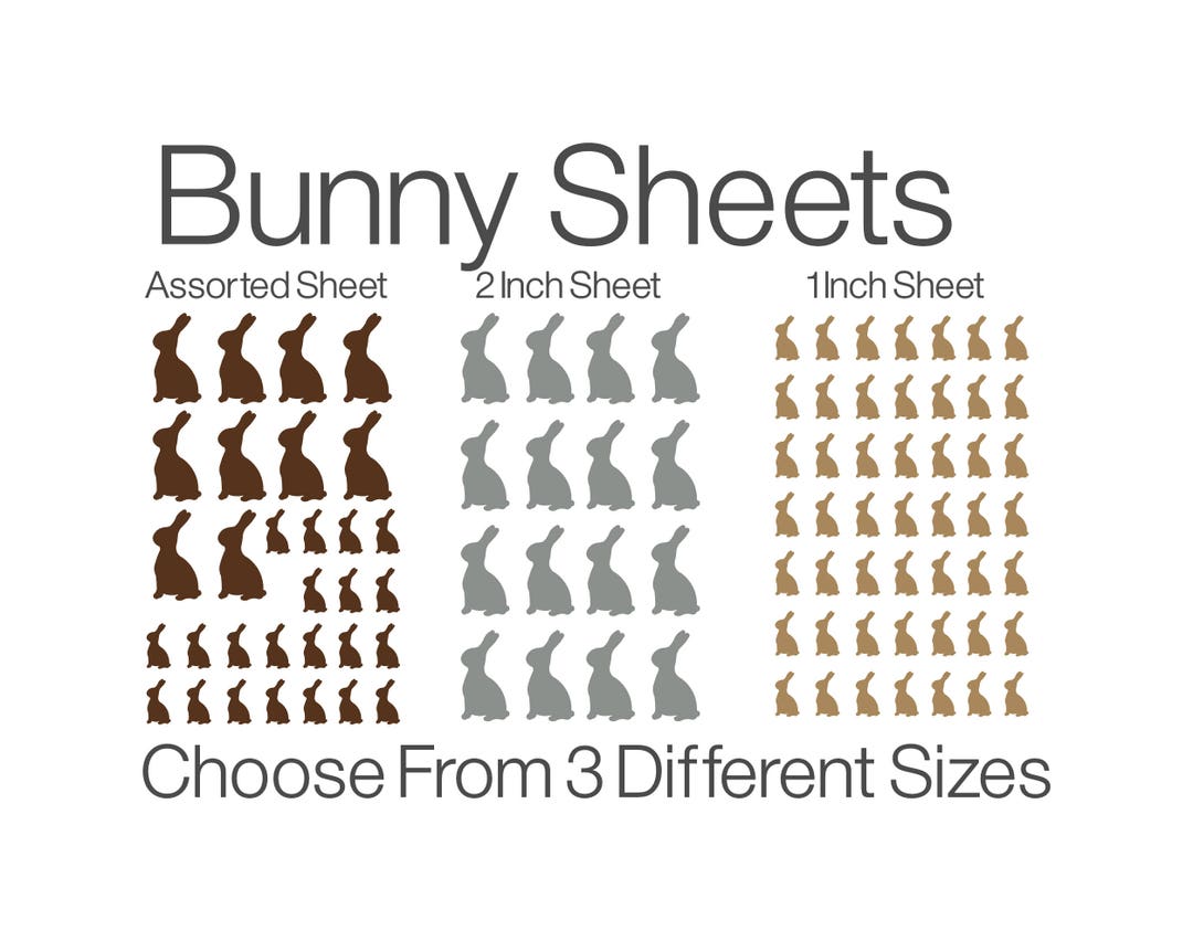 Bunny Sticker Sheet Bunny Vinyl Sticker Bunny Stickers Vinyl Bunny ...