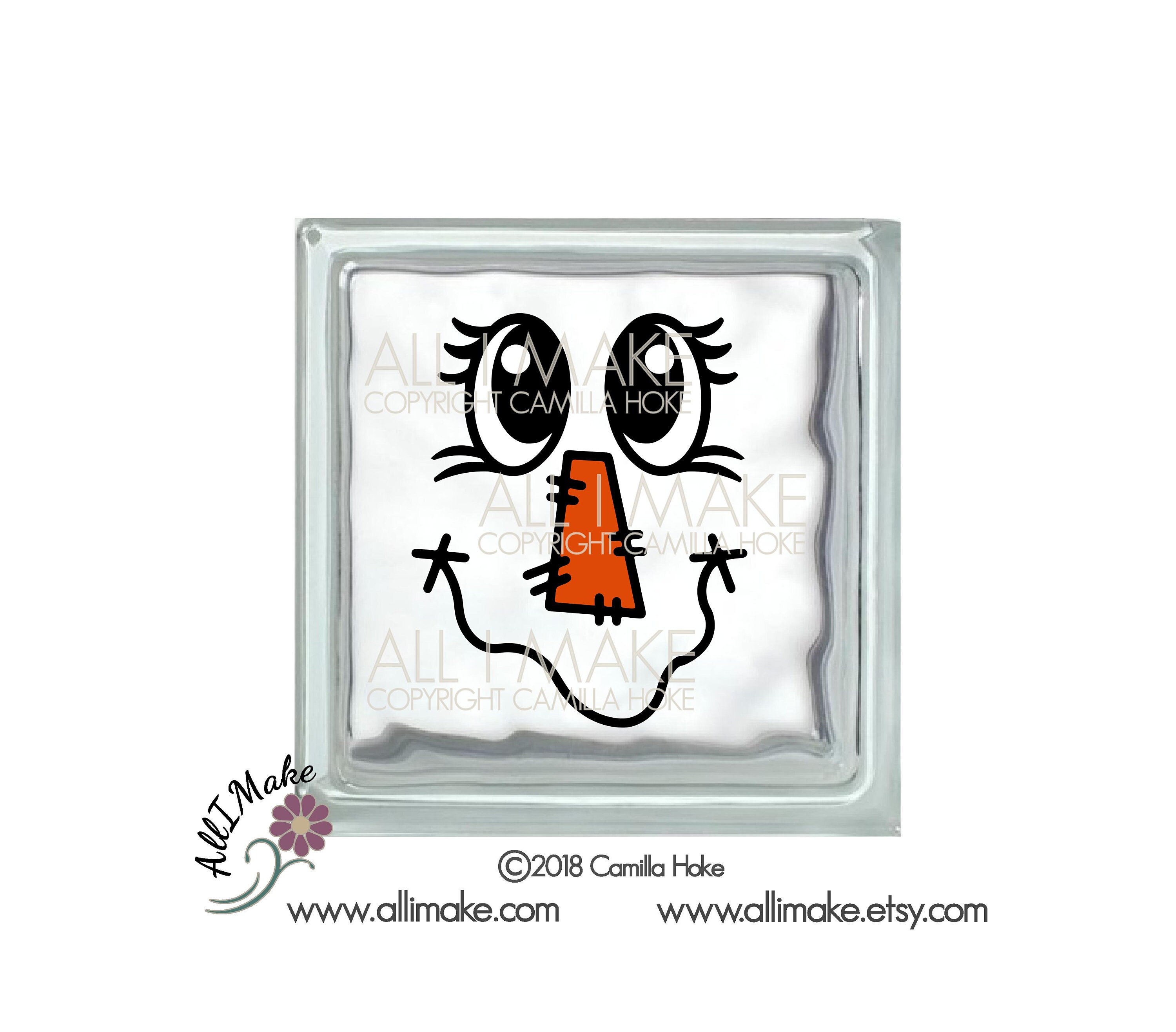 Scarecrow Face 4 | Vinyl Face | Glass Block Vinyl | Vinyl | Craft Vinyl ...