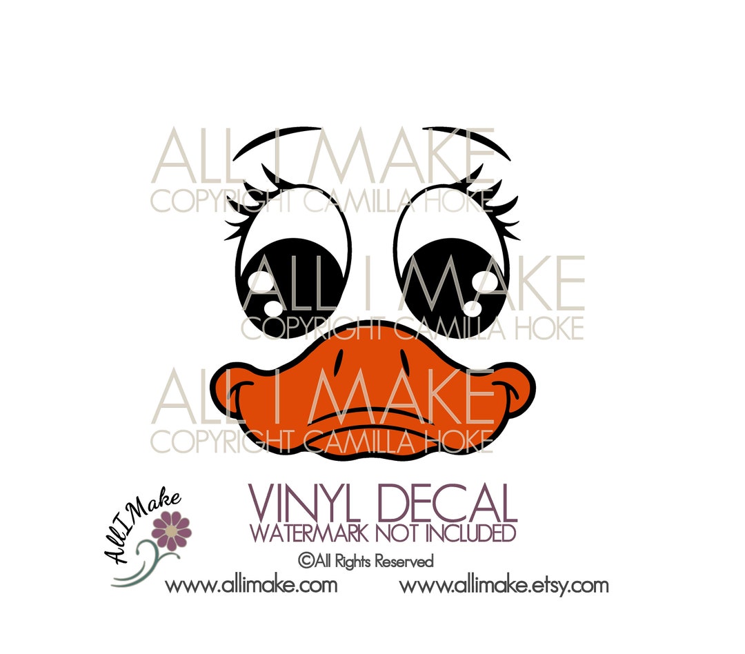 Duck Face 7 Vinyl Face Glass Block Vinyl Vinyl Craft Vinyl Face Duck ...