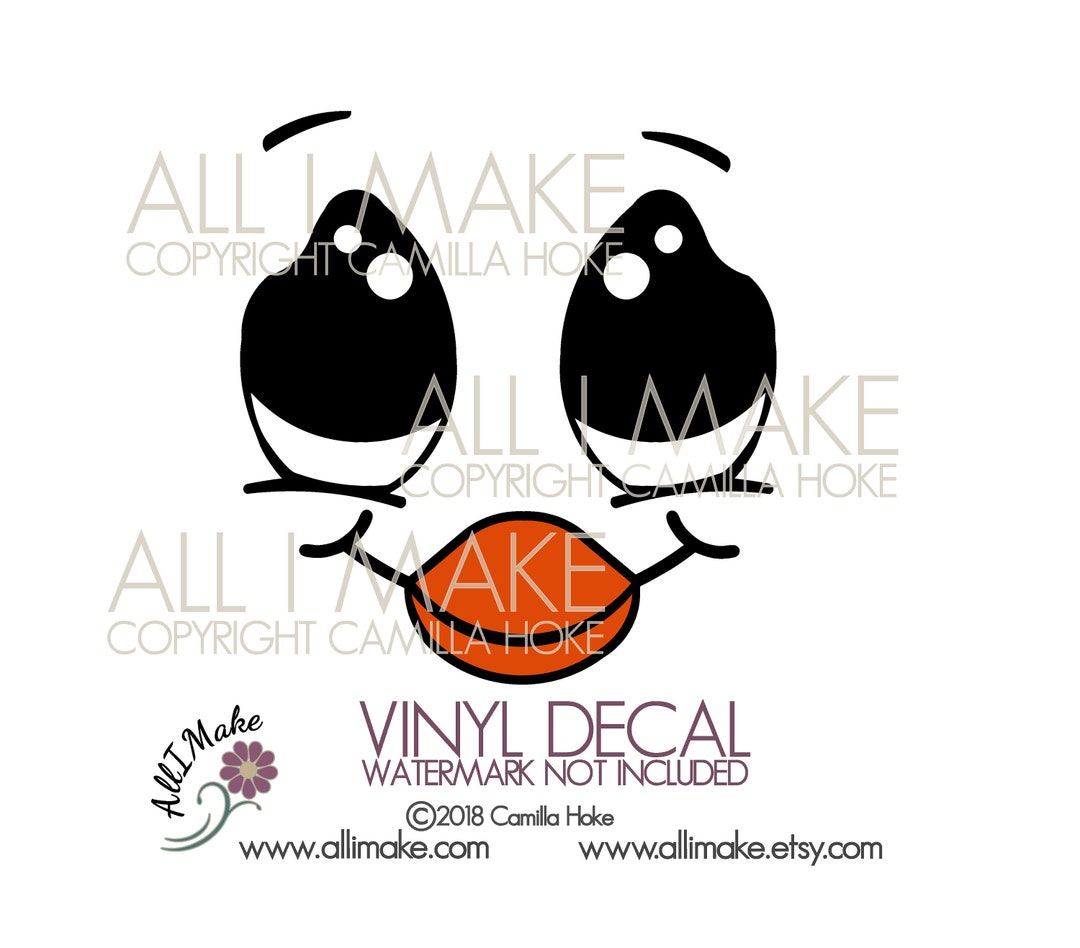 Chick Boy Face | Vinyl Face | Glass Block Vinyl | Vinyl | Craft Vinyl ...
