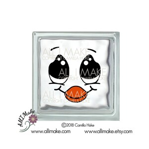 Chick Boy Face | Vinyl Face | Glass Block Vinyl | Vinyl | Craft Vinyl ...