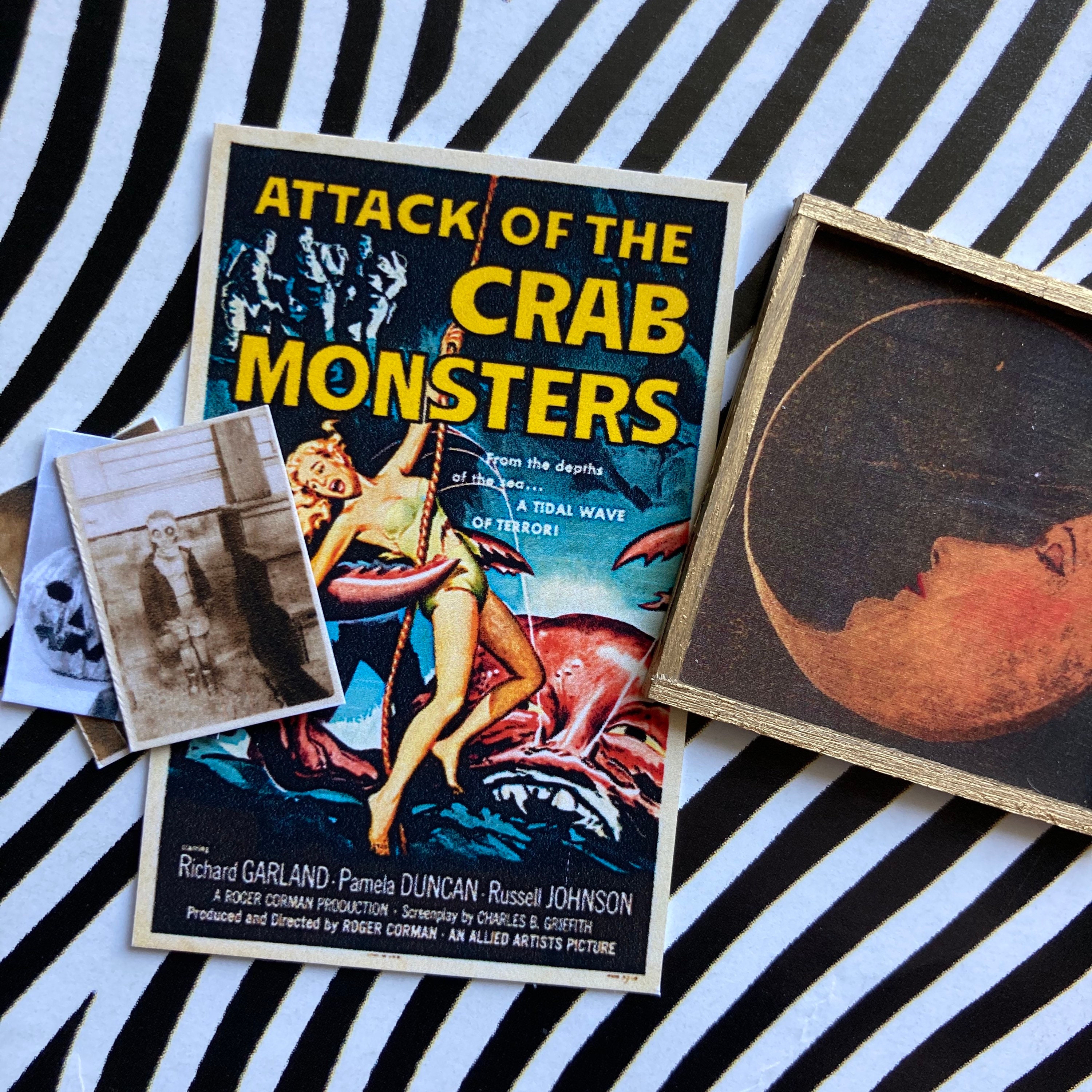 Miniature Dollhouse Horror Movie Poster Print Set - Etsy