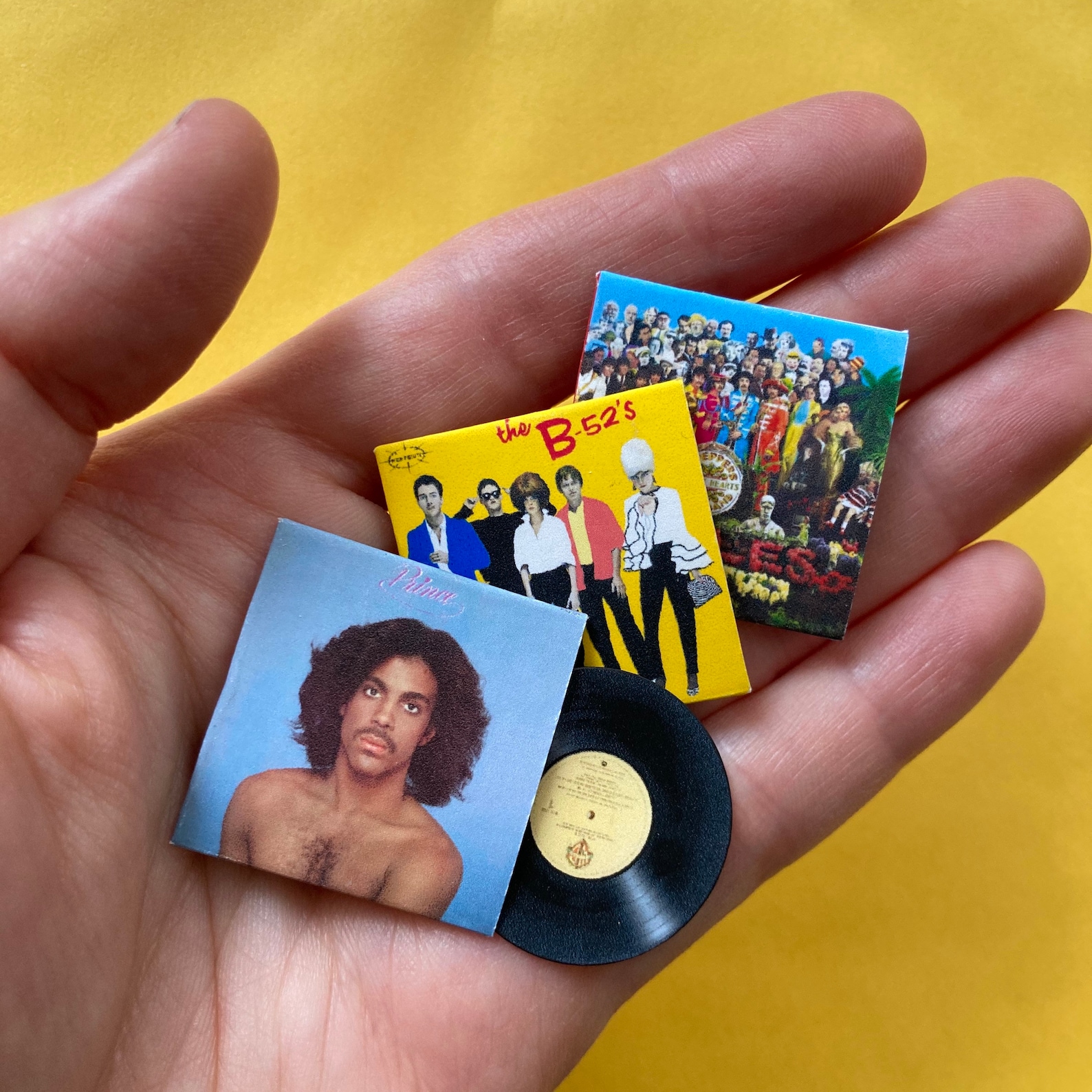 Dollhouse Miniature Record Albums - Etsy
