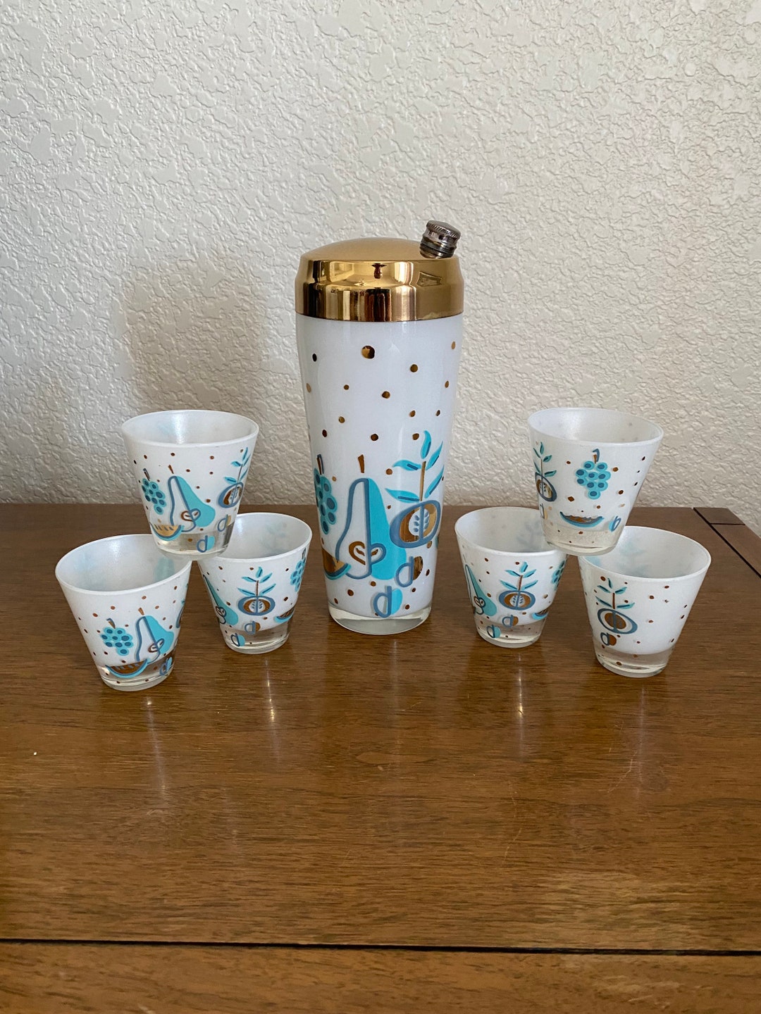 Amazing Sinclair White Ambrosia Cocktail Shaker Set ! - Etsy