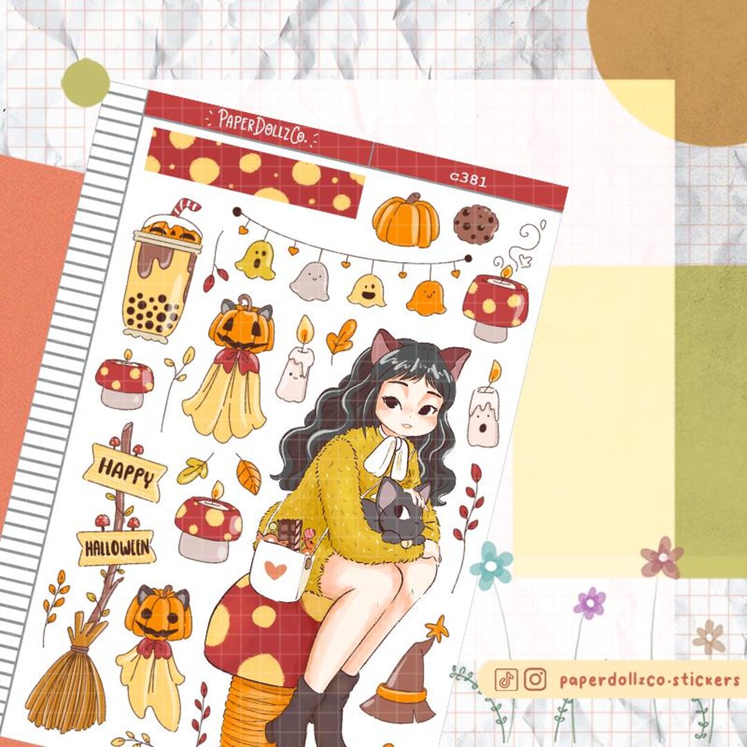 Cat | Fluffy Tails | Collection Stickers | C381 - Etsy