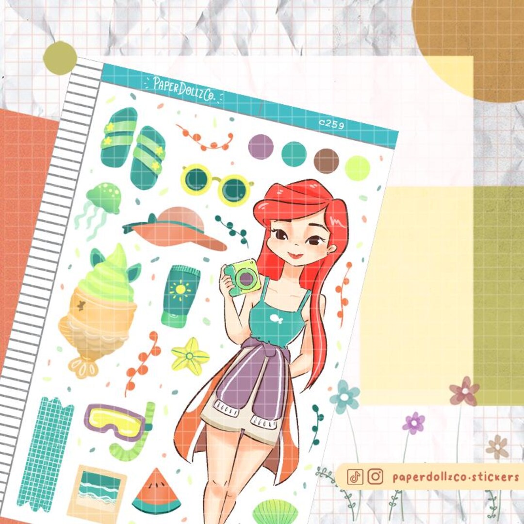 Sun-kissed | Summer Princess | Collection Stickers | C259 - Etsy