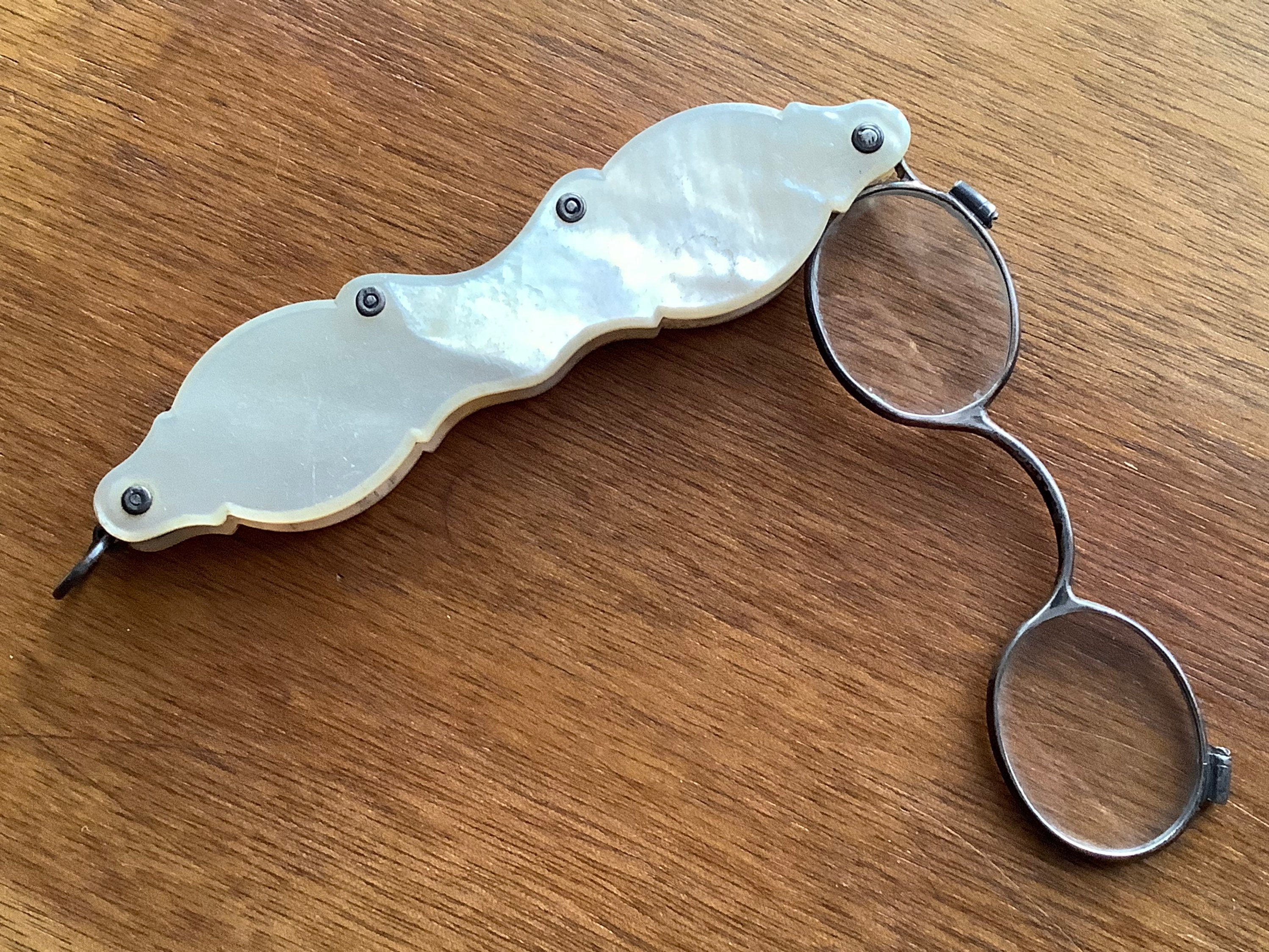 Eye Glasses - Victorian 19th Century Lorgnettes - Mother of Pearl With ...