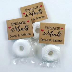 100 Engagement Party Favors, Engage Mints, Favors for Guests ...
