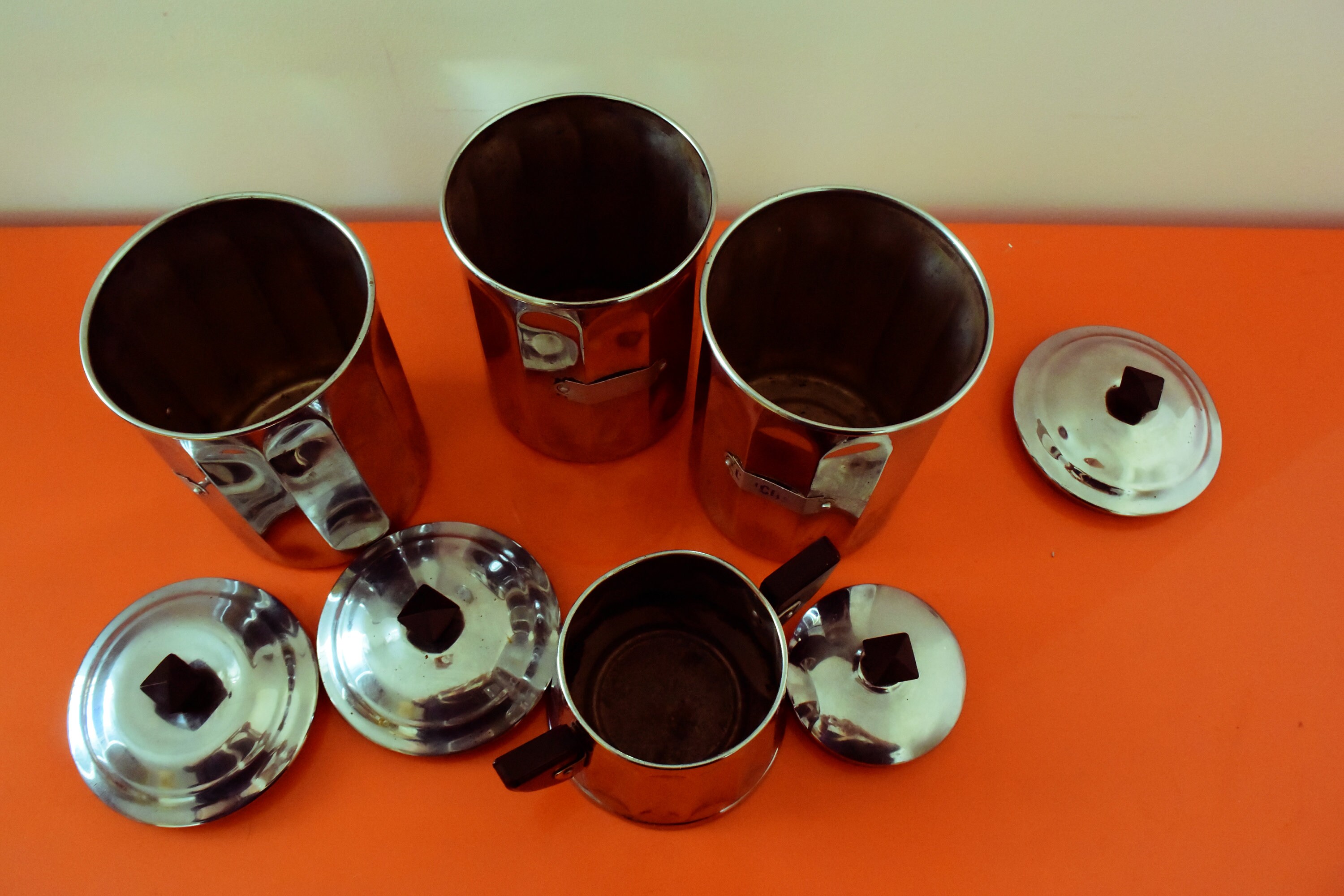 Bakelite Aluminum Spice Jar Coffee Pot Sugar Bowl Vintage - Etsy