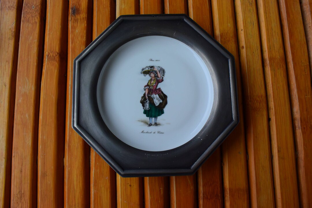 Assiette étain et céramique assiette décorative made in France étain ...