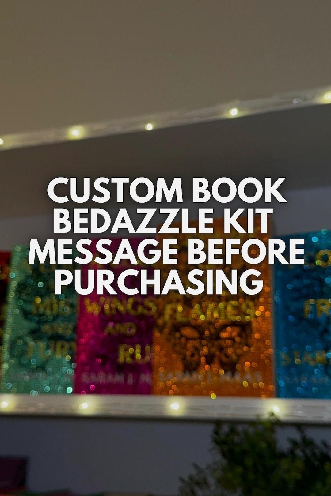 Custom Book Bedazzle Kit -MESSAGE Before Purchasing! (pre - Order) - Etsy