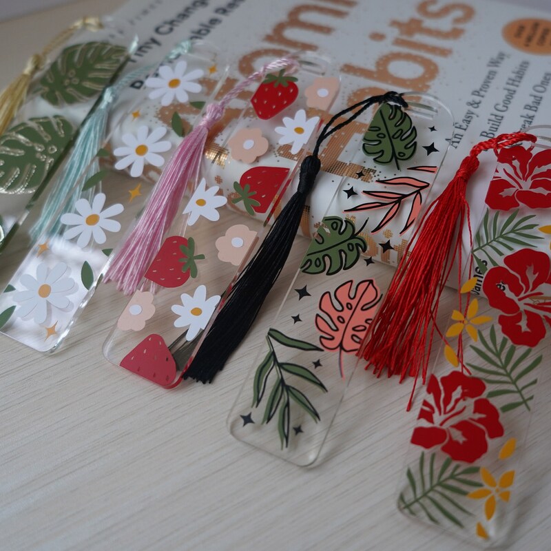 Acrylic Bookmark - Etsy