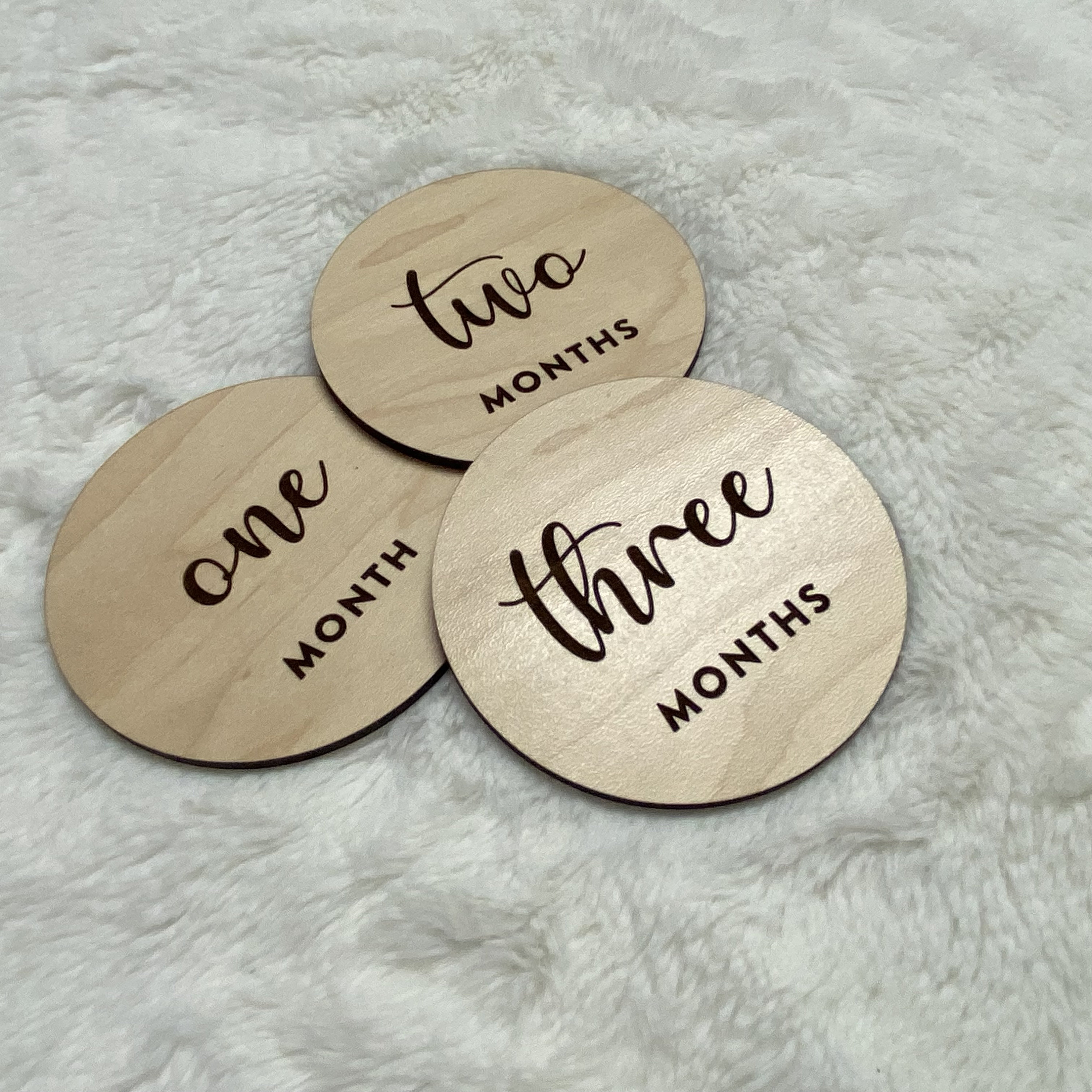 Wooden Baby Monthly Milestone Signs Laser Engraved Baby - Etsy