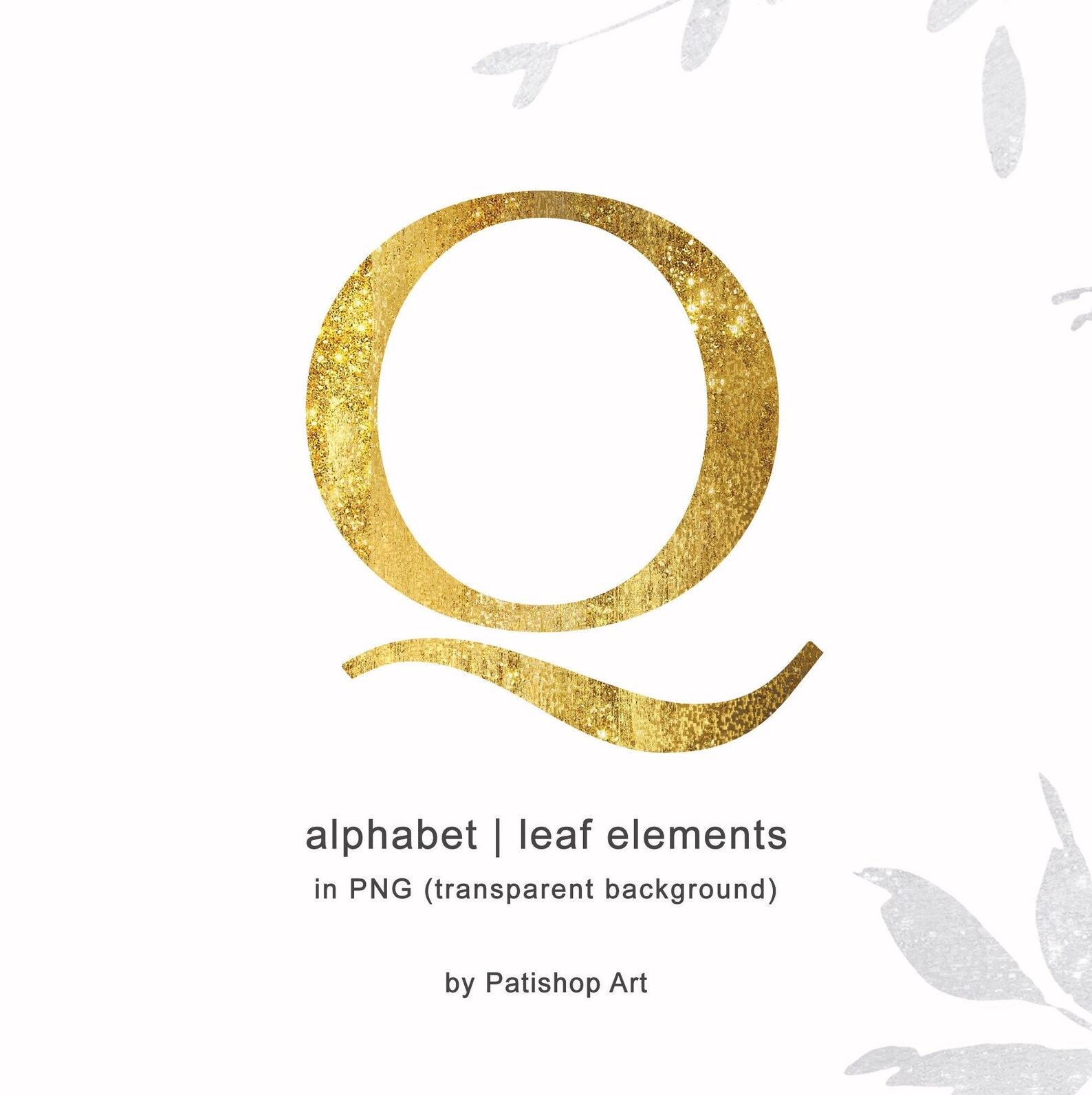 Gold Alphabet Gold Foil Alphabet Sparkling Monogram Metallic | Etsy