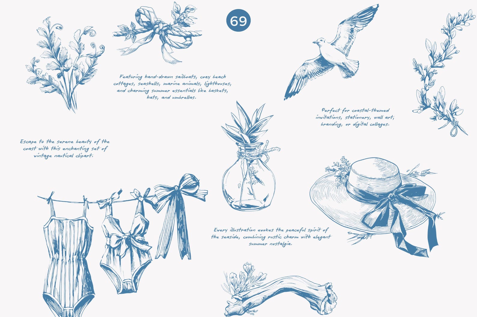 Coastal Clipart Png, Nautical Marine Illustration and Sailing Graphics ...