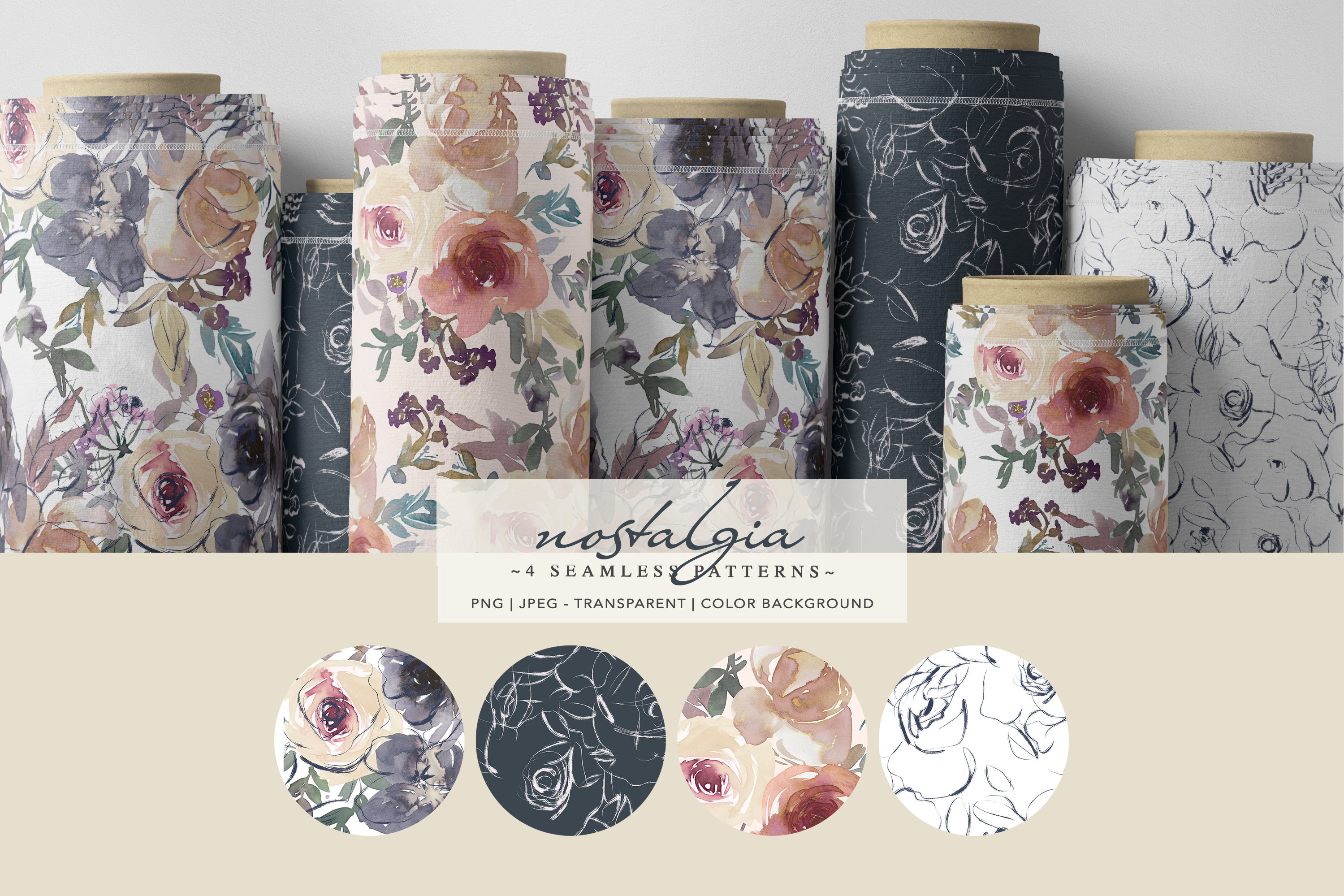 Watercolor Blush Floral Digital Papers Scrapbook Paper - Etsy