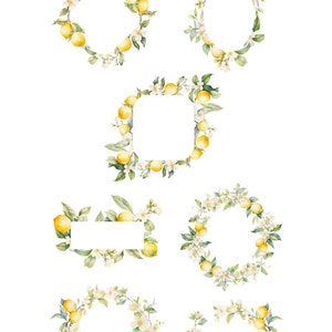 Watercolor Lemon Clipart - Watercolor Lemon Bouquet - Lemons Png ...