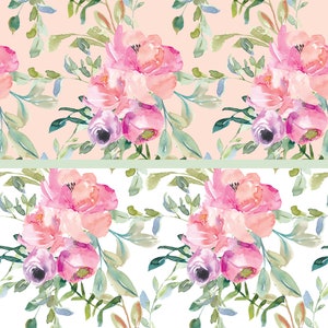 Pink Peony, Seamless Pattern, Collection Repeatable, Scrapbook Paper ...