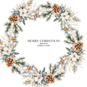 Christmas Watercolor Clipart - Holiday Clipart - Watercolor Christmas ...