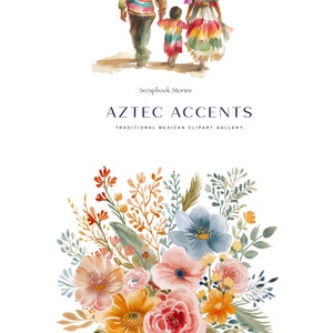 Watercolor Mexican Clipart Set - Fiesta Graphics - Mexico Sceneries ...