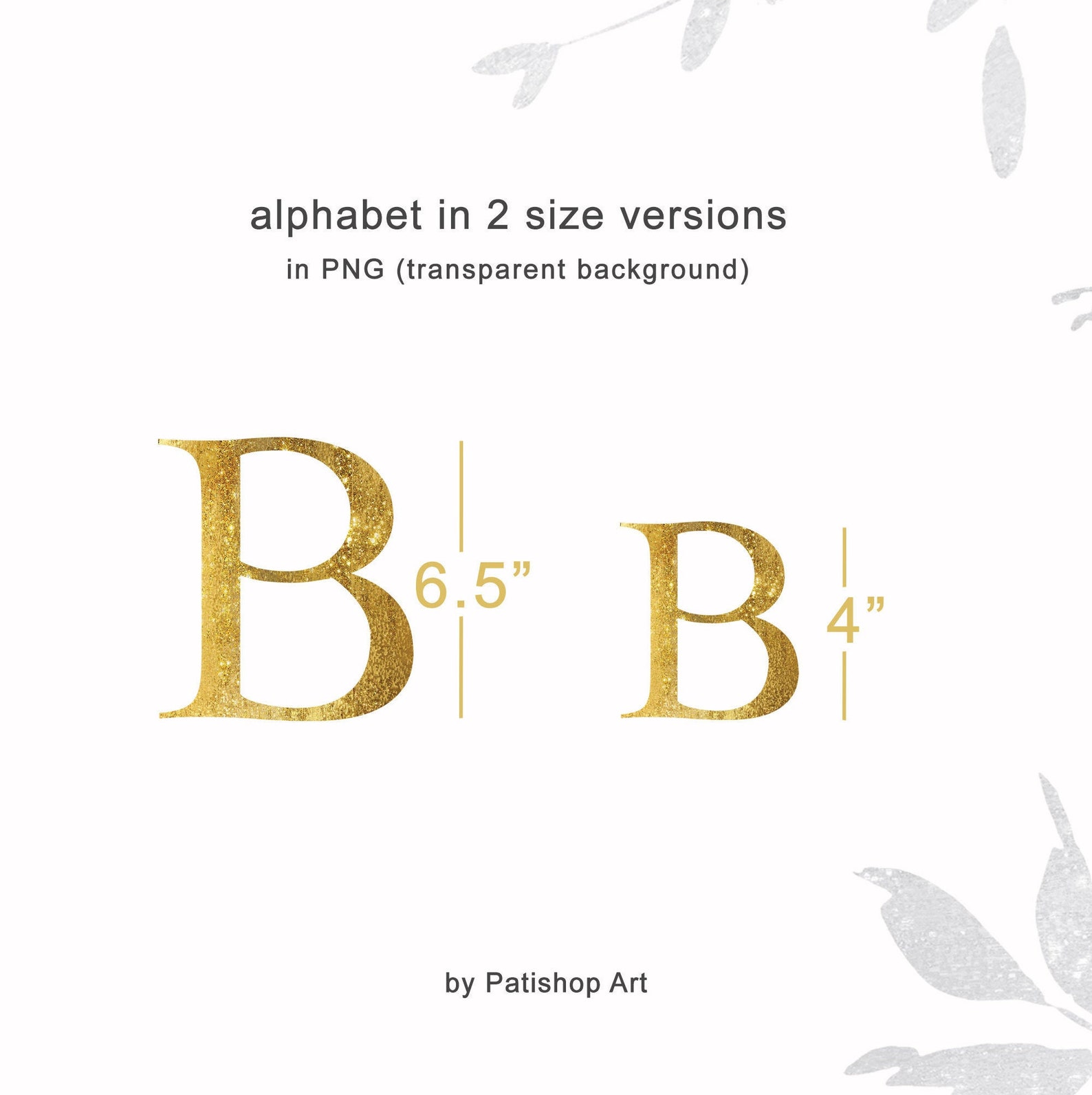 Gold Alphabet Gold Foil Alphabet Sparkling Monogram Metallic | Etsy