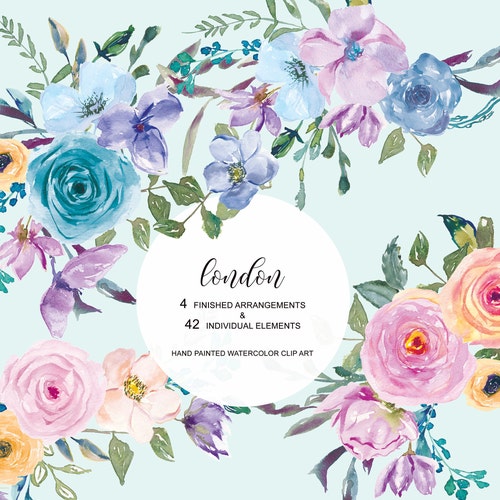 Periwinkle Flower Clipart Border
