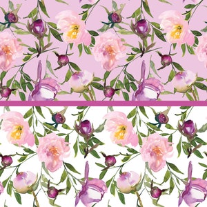Pink Peony, Seamless Pattern, Collection Repeatable, Scrapbook Paper ...