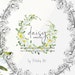 Daisy Clipart - Watercolor Wreath Clipart - Hand Painted Daisy Wreath ...