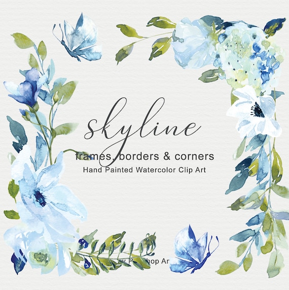 Blue Frame Border Clip Art