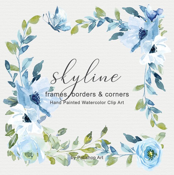 Light Blue Page Borders