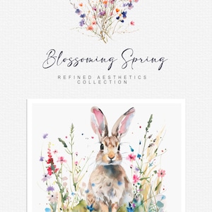 Watercolor Spring Clipart - Spring Sceneries - Spring Art - Soft ...