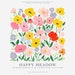 Colorful Summer Floral Clipart Watercolor Flowers Floral Bouquet ...