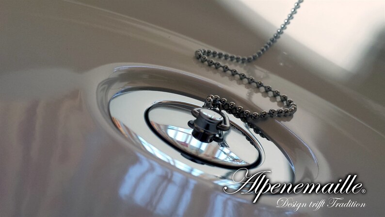 Premium Retro Basin Waste With Brass & Rubber Plug and Ball Chain ...