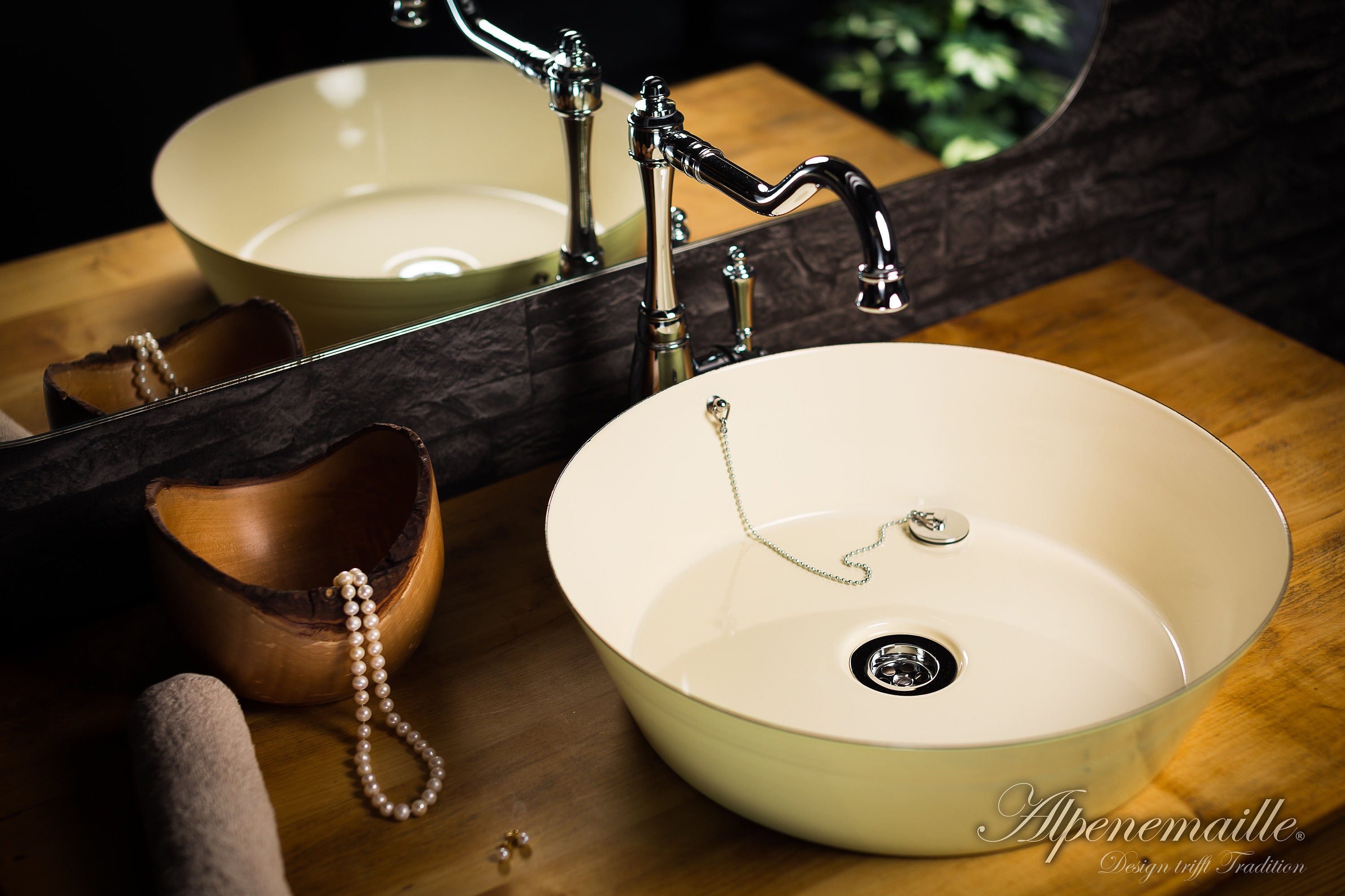 Wunderbar Emaille Waschbecken Retro Bilder