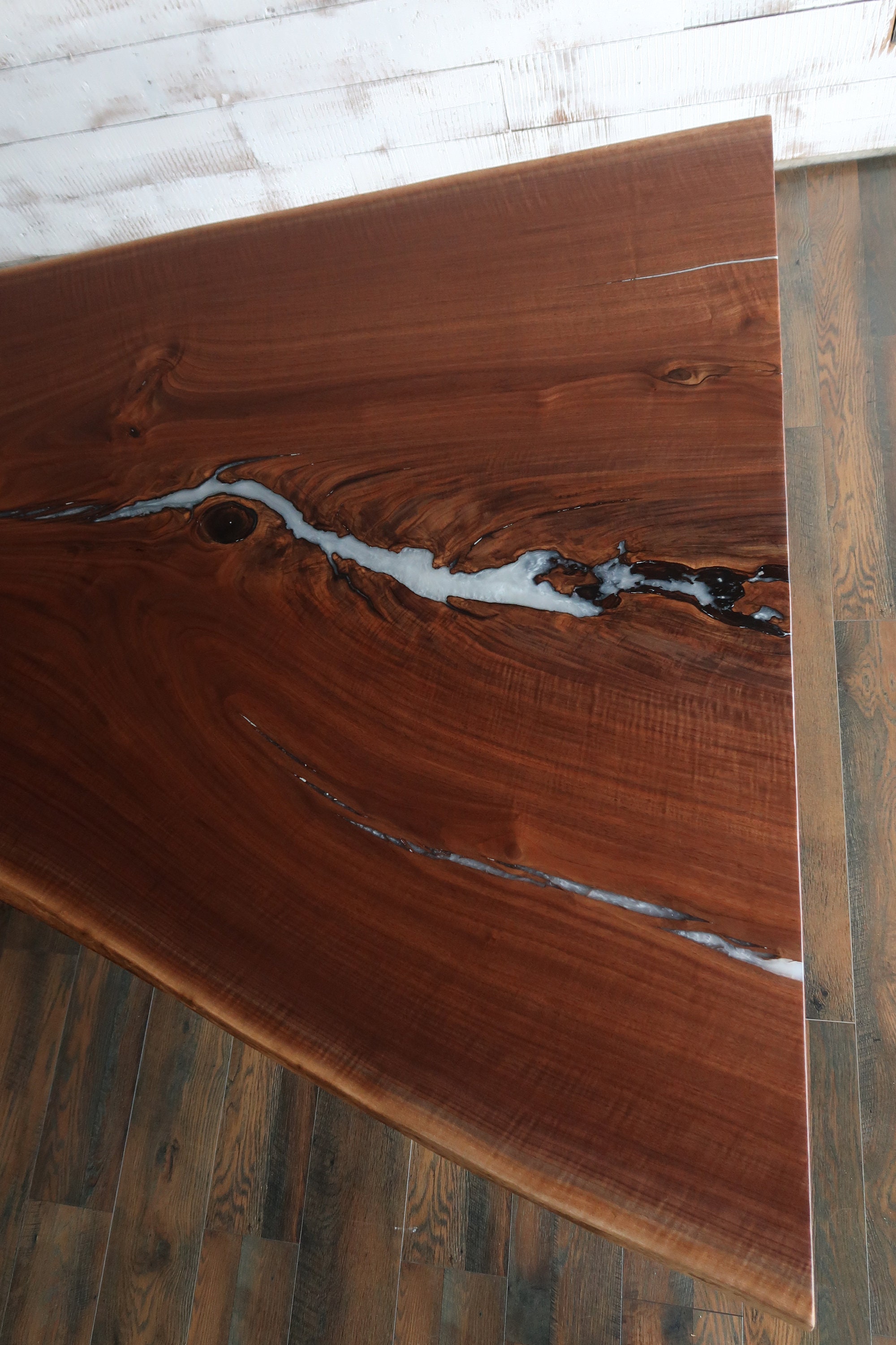 One of A Kind Custom Black Walnut Single Slab Powder Coat - Etsy