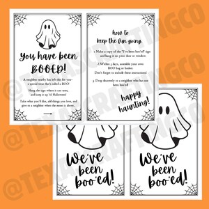 Youve Been BOOED Printable, Halloween Acticity, Digital File ...