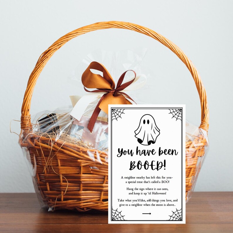 Youve Been BOOED Printable, Halloween Acticity, Digital File ...