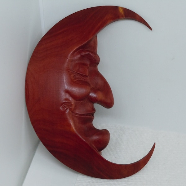 Carved Moon Face - Etsy