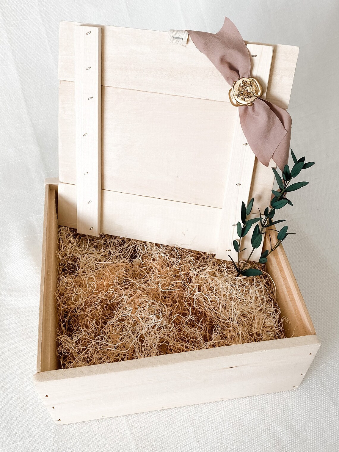 Custom Girl Keepsake Box - 3 Sizes Available, Script Font, Baby Shower ...