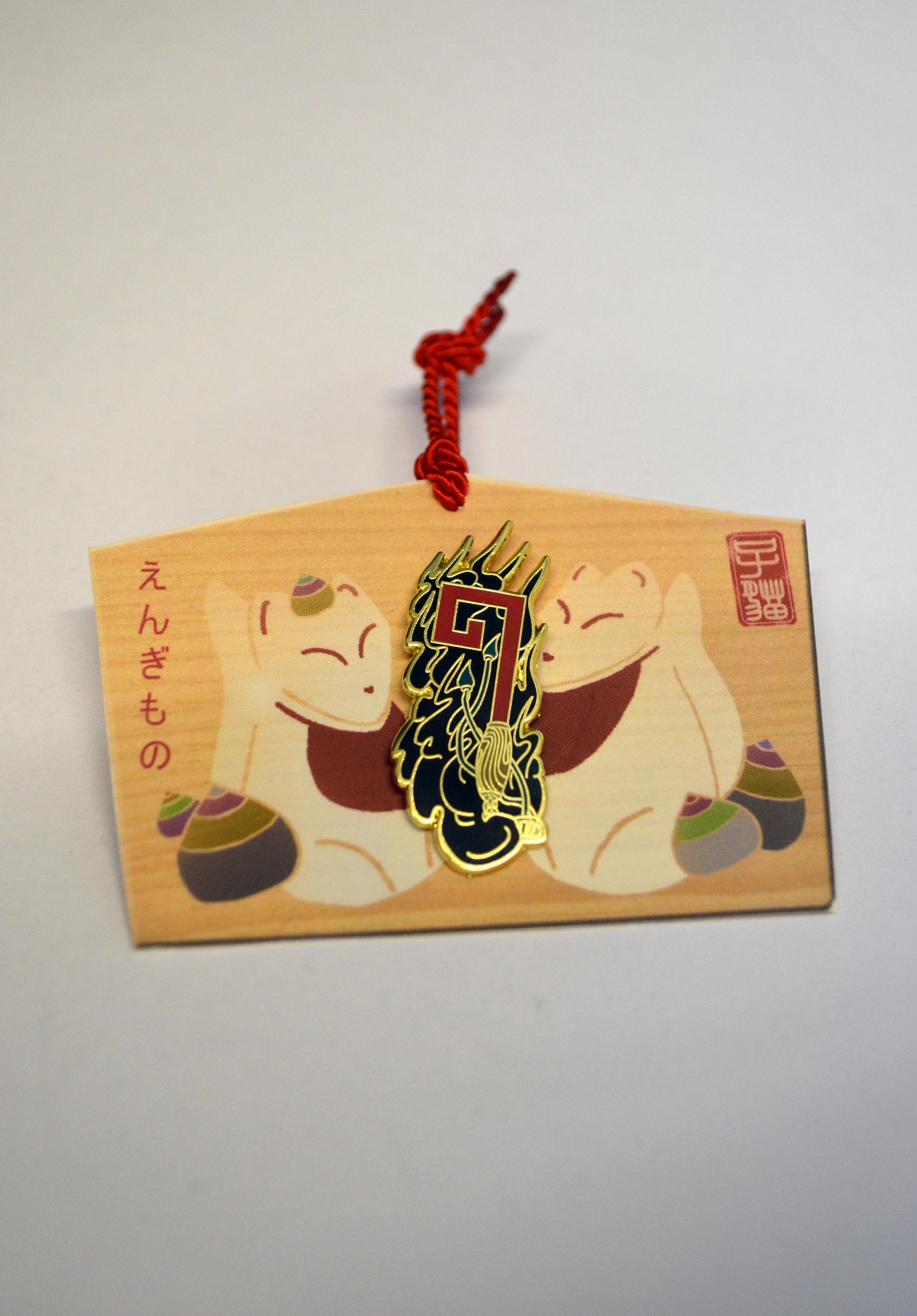 Kitsune Japanese Rice Granary Key Pin - Inari Fox - Kitsune - Shinto ...