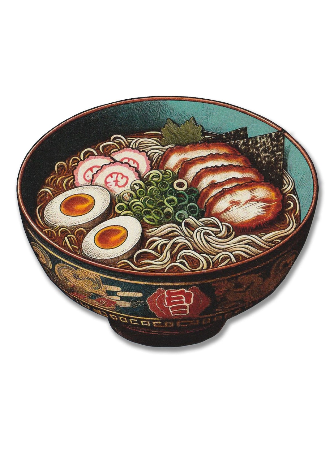 Japanese Ramen Sticker Decal Japanese Noodles Laptop Kawaii - Etsy