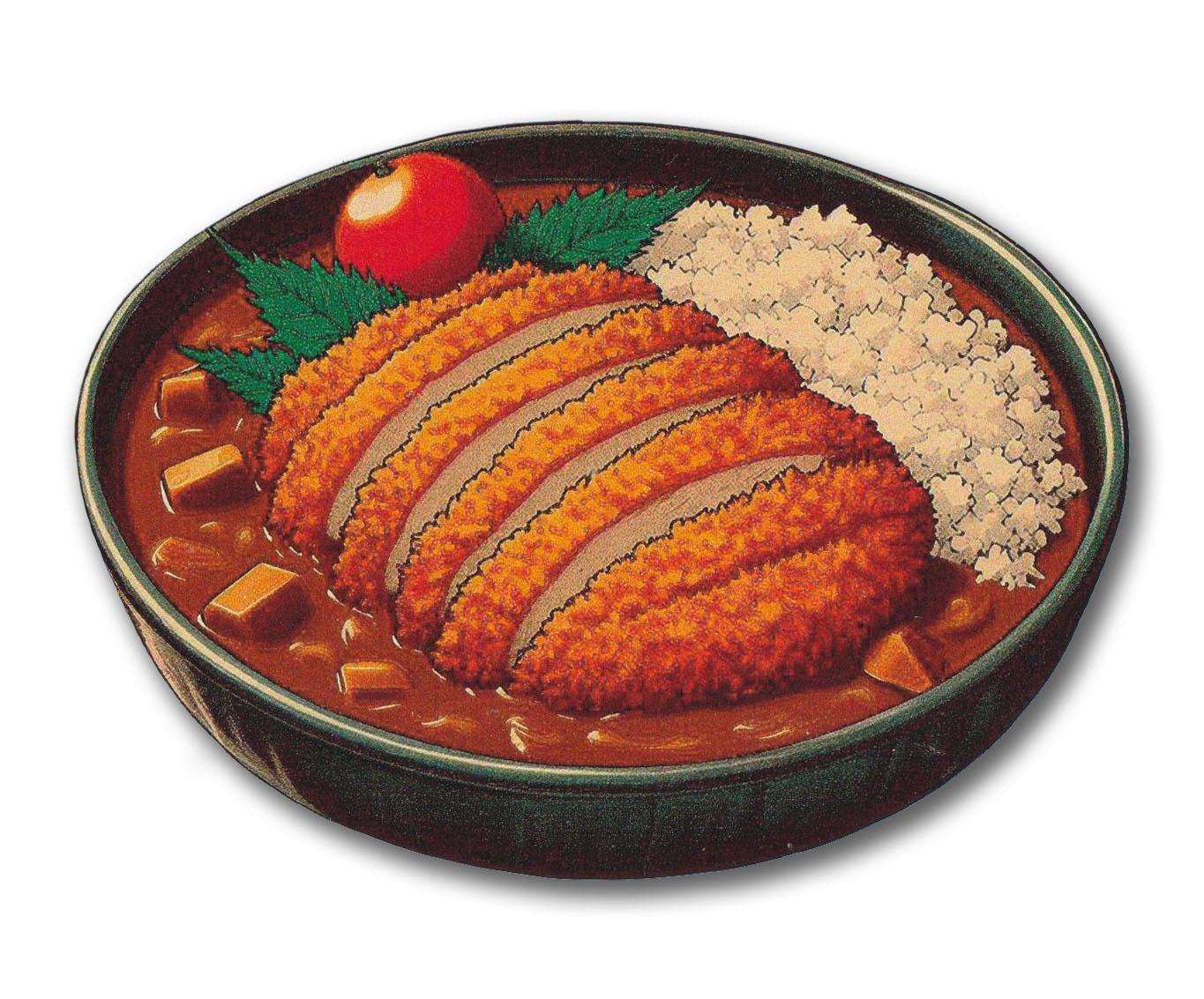 Katsu Curry Sticker Decal Anime Food Japanese Laptop Kawaii - Etsy