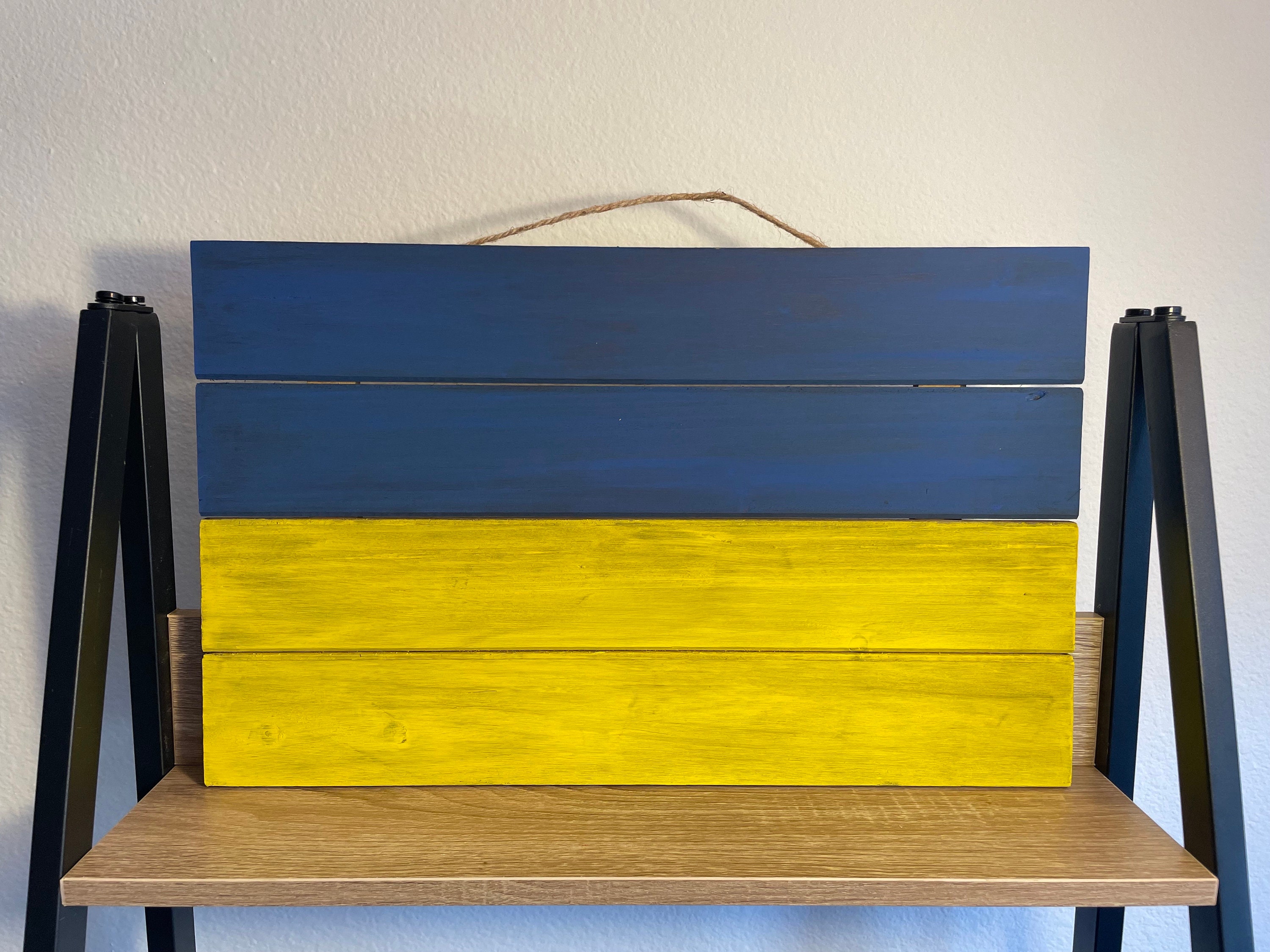 Distressed Ukrainian Pallet Flag/ Flag of Ukraine/ Ukraine Flag /wooden ...